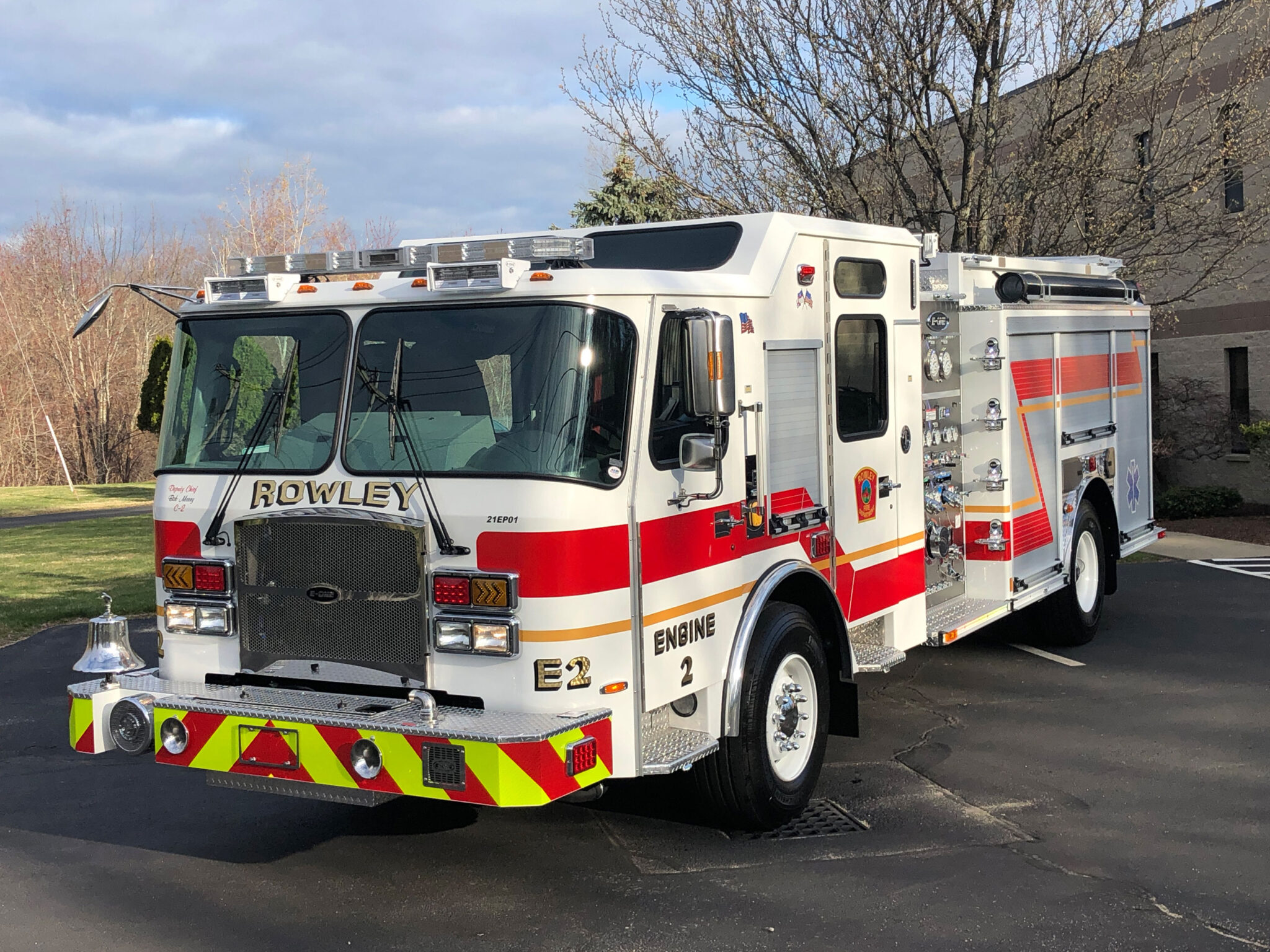 Rowley, MA – E-One Custom Pumper – Greenwood Emergency Vehicles, LLC